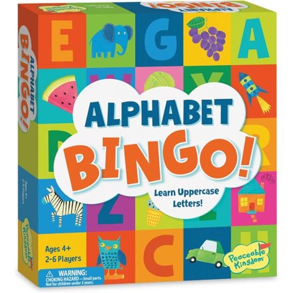 Toys | Alphabet Bingo Letter Learning Educational Board Game For 2 To 6 ...